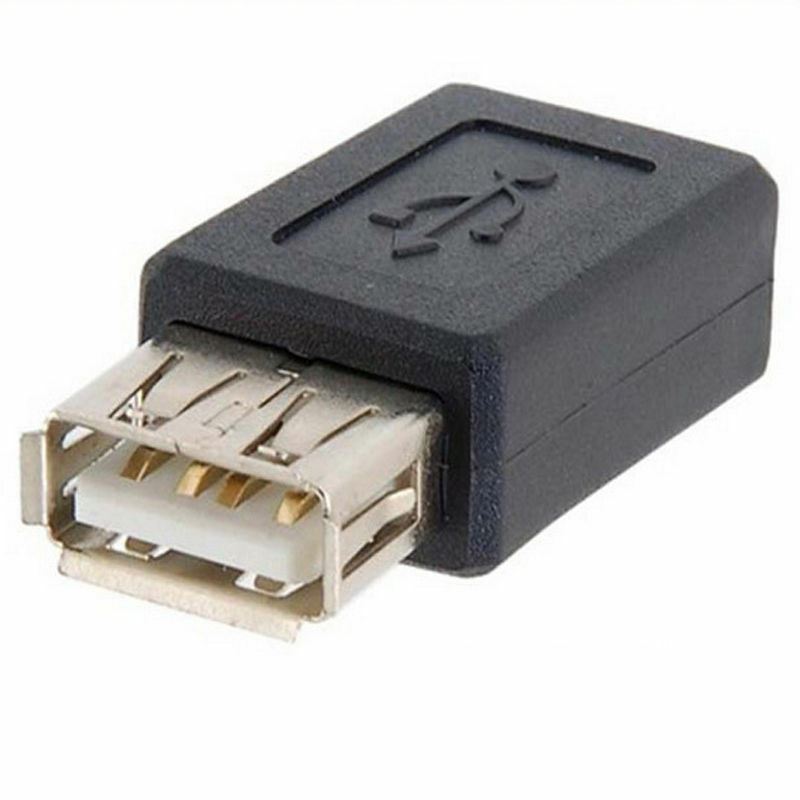 5x USB 2.0 A Female to Micro USB B 5 Pin Female Data Adapter Converter ...