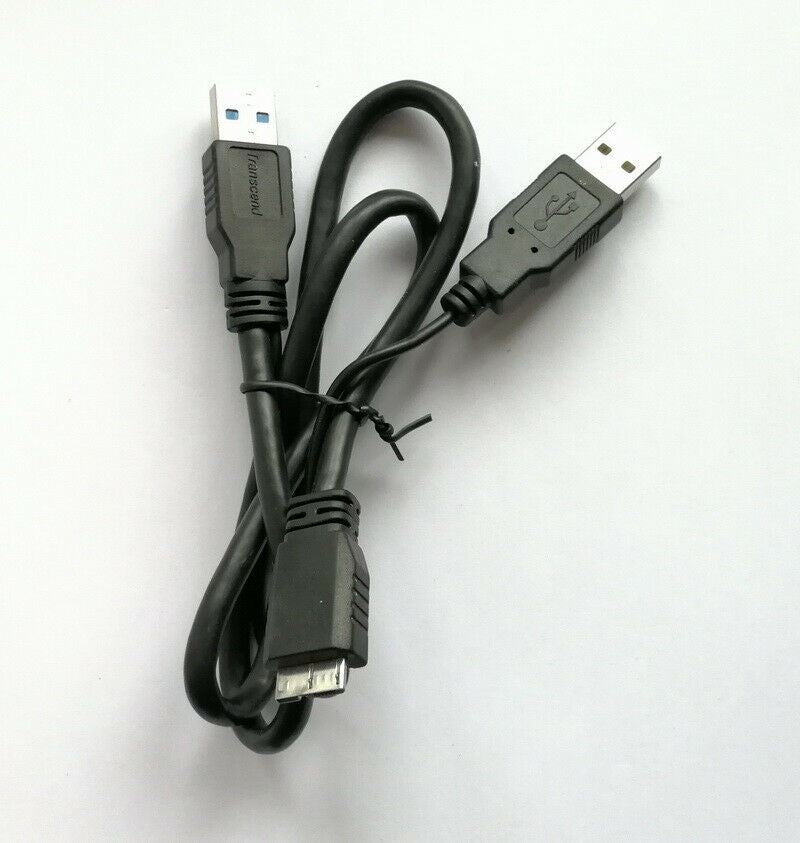 Dual USB 3.0 Type A to Micro-B USB Y Shape Power Cable for External Ha ...